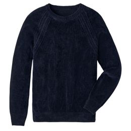 Tom Ripley Mid-Century-Pullover, 52 - Navy, Herren, aus Viskose