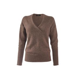 Junghans 1954 Alpaka-Basic-Pullover, 42 - Braun, Damen, aus Alpaka