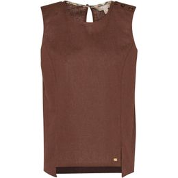 Barbour Baumwoll-Leinentop Walnut (Gr&ouml;&szlig;e: 12)