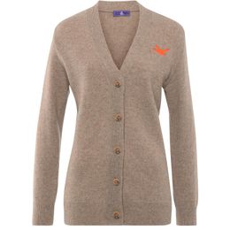 Brigitte von Sch&ouml;nfels Brigitte von Sch&ouml;nfels Strick-Cardigan Flugentenmotiv Beige (Gr&ouml;&szlig;e: 34)