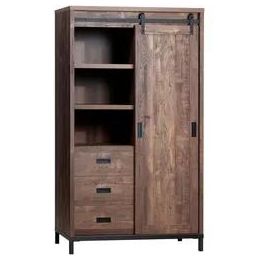 Barschrank OMG DESIGN "Stanley", braun (espresso), B:120cm H:170cm T:45cm, Spanplatte, Schränke