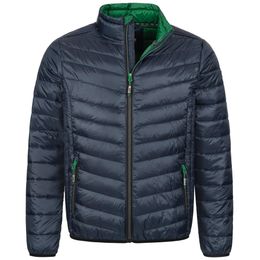 Steppjacke LPO "GILMOUR MELVILLE VII MEN", Herren, Gr. S (48), blau (navy), 100% Polyester, sportlich, bequem, Langarm mit innenliegendem Gummizug, Jacken, auch in Großen Größen erhältlich