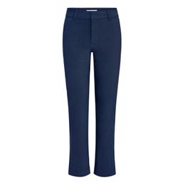 Chinohose B.Young "Chinohose BYDIXI STRAIGHT PANTS -", Damen, Gr. 34, N-Gr, blau (copenhagen night), Obermaterial: 75% Viskose LENZING ECOVERO CV LenzEcov. 21% Nylon NY. 4% Elasthan EL., regular fit, Hosen