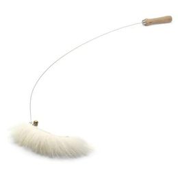 Katzenspielzeug Angel mit Schaffell