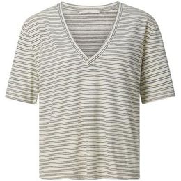 LANIUS Damen-T-Shirt V-Ausschnitt
