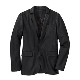 Oconi Lammnappa-Blazer, 54 - Schwarz, aus Leder
