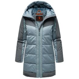 Navahoo Jacke 'Kätzchen' Damen Größe XS türkis / dunkelgrau Winterjacke