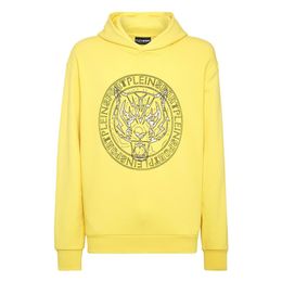 Plein Sport Sweatshirt 'Tiger' Herren Größe M gelb / grau / schwarz