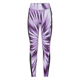 Plein Sport Leggings Damen Gr&ouml;&szlig;e XXL lila / wei&szlig;