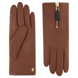Roeckl Lederhandschuhe 'YORK TOUCH' Damen Gr&ouml;&szlig;e L camel / cognac / ocker