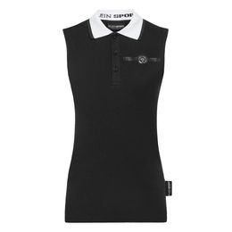 Plein Sport Poloshirt Damen Gr&ouml;&szlig;e 5XL schwarz / wei&szlig;