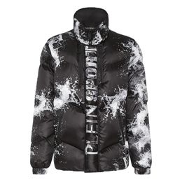 Plein Sport Übergangsjacke 'Splash Extreme' Herren Größe XL schwarz / weiß