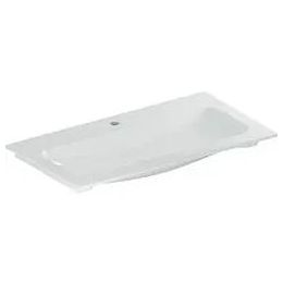Geberit iCon Möbel-Waschtisch 501845001 90 x 48 cm, Hahnloch mittig, ohne Überlauf, weiß