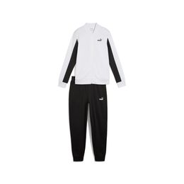 Trainingsanzug Puma "POLY BASEBALL SUIT CL", Damen, Gr. L, weiß (Puma weiß), Trikot, Obermaterial: 100% Polyester, colorblocking, sportlich, regular fit, Sportanzüge