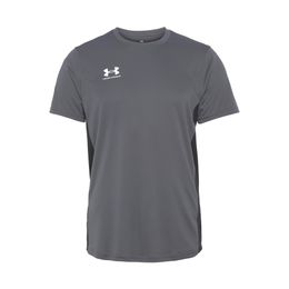 T-Shirt Under Armour "UA M'S CH. TRAIN SS", Herren, Gr. M, grau (castlerock 025), Obermaterial: 100% Polyester, sportlich, Rundhals, Kurzarm, Shirts