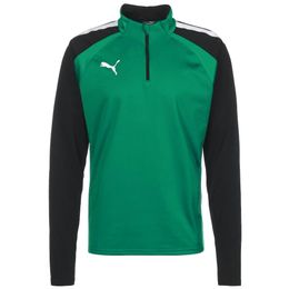 Puma Sportsweatshirt 'Team Liga' Herren Gr&ouml;&szlig;e S gr&uuml;n / schwarz