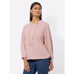 WITT Damen Sweatshirt im softweichen Modal-Mix, puder, Gr&ouml;&szlig;e 40