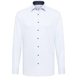 Eterna Hemd Herren Größe 40 hellblau / weiß