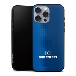 DeinDesign iPhone 16 Pro Max Handy Slim Case extra d&uuml;nn Silikon Handyh&uuml;lle schwarz H&uuml;lle Hsv Logo Official Licensed Product Silikon Slim Case
