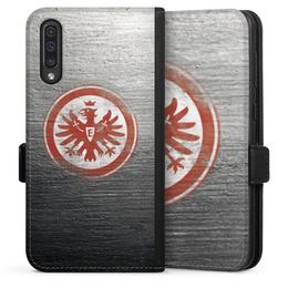 DeinDesign Galaxy A50 Handy Klapph&uuml;lle Handyh&uuml;lle aus Kunst Leder schwarz Flip Case Eintracht Frankfurt Sge Logo Sideflip mit Lasche