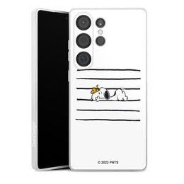 DeinDesign Galaxy S25 Ultra Handy Silikon H&uuml;lle Case transparent Handyh&uuml;lle Snoopy Dog Peanuts Silikon Case