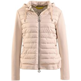 Fuchs & Schmitt Steppjacke FUCHS SCHMITT "Steppjacke", Damen, Gr. 36, beige, Web, Obermaterial: 100% Polyester. Futter: 100% Polyester. Wattierung: 100% Polyester, unifarben, modisch, normal, Langarm, Jacken, mit abnehmbarer Kapuze