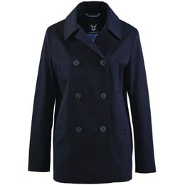 Fuchs & Schmitt Cabanjacke FUCHS SCHMITT "Jacke", Damen, Gr. 36, blau (navy), Web, Obermaterial: 96% Baumwolle, 4% Elasthan, unifarben, modisch, Langarm, Jacken, mit Leistentaschen