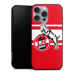 DeinDesign iPhone 16 Pro Max Handy Slim Case extra d&uuml;nn Silikon Handyh&uuml;lle schwarz H&uuml;lle Official Licensed Product Coat Of Arms 1. Fc K&ouml;ln Silikon Slim Case