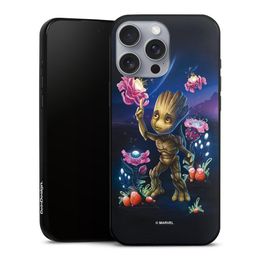DeinDesign iPhone 16 Pro Max Handy Slim Case extra d&uuml;nn Silikon Handyh&uuml;lle schwarz H&uuml;lle Baby Groot Marvel Guardians Of The Galaxy Silikon Slim Case