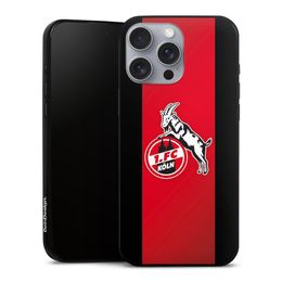 DeinDesign iPhone 16 Pro Max Handy Slim Case extra d&uuml;nn Silikon Handyh&uuml;lle schwarz H&uuml;lle 1. Fc K&ouml;ln Billy Goat Hennes Official Licensed Product Silikon Slim Case
