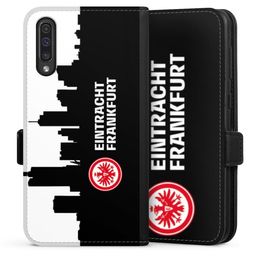 DeinDesign Galaxy A50 Handy Klapph&uuml;lle Handyh&uuml;lle aus Kunst Leder schwarz Flip Case Eintracht Frankfurt Sge Official Licensed Product Sideflip mit Lasche
