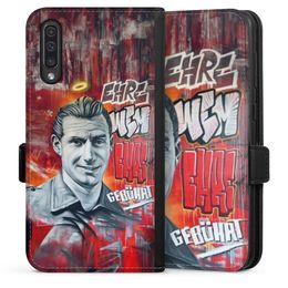 DeinDesign Galaxy A50 Handy Klapph&uuml;lle Handyh&uuml;lle aus Kunst Leder schwarz Flip Case 1. Fc Kaiserslautern 1. Fck Fritz Walter Sideflip mit Lasche
