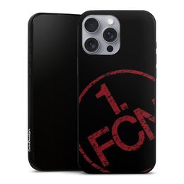 DeinDesign iPhone 16 Pro Max Handy Slim Case extra d&uuml;nn Silikon Handyh&uuml;lle schwarz H&uuml;lle Texture Merchandise 1. Fcn Silikon Slim Case