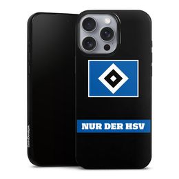 DeinDesign iPhone 16 Pro Max Handy Slim Case extra d&uuml;nn Silikon Handyh&uuml;lle schwarz H&uuml;lle Hamburger Sv Statement Hsv Silikon Slim Case