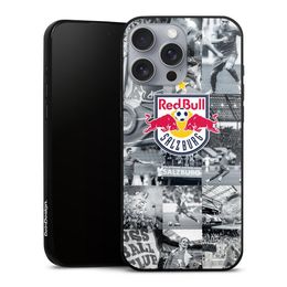 DeinDesign iPhone 16 Pro Max Handy Slim Case extra d&uuml;nn Silikon Handyh&uuml;lle schwarz H&uuml;lle Salzburg Red Bull Fc Red Bull Salzburg Silikon Slim Case