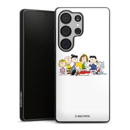 DeinDesign Galaxy S25 Ultra Handy Premium Silikon H&uuml;lle Handyh&uuml;lle schwarz Case Merchandise Kindheit Peanuts Silikon Premium Case