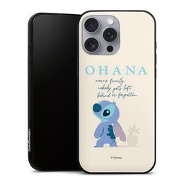 DeinDesign iPhone 16 Pro Max Handy Slim Case extra d&uuml;nn Silikon Handyh&uuml;lle schwarz H&uuml;lle Lilo & Stitch Disney Official Licensed Product Silikon Slim Case