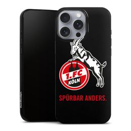 DeinDesign iPhone 16 Pro Max Handy Slim Case extra d&uuml;nn Silikon Handyh&uuml;lle schwarz H&uuml;lle Official Licensed Product Transparent 1. Fc K&ouml;ln Silikon Slim Case