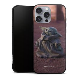 DeinDesign iPhone 16 Pro Max Handy Slim Case extra d&uuml;nn Silikon Handyh&uuml;lle schwarz H&uuml;lle The Child Star Wars Baby Yoda Silikon Slim Case