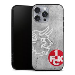 DeinDesign iPhone 16 Pro Max Handy Slim Case extra d&uuml;nn Silikon Handyh&uuml;lle schwarz H&uuml;lle 1. Fck Devil 1. Fc Kaiserslautern Silikon Slim Case