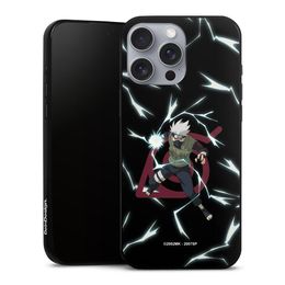 DeinDesign iPhone 16 Pro Max Handy Slim Case extra d&uuml;nn Silikon Handyh&uuml;lle schwarz H&uuml;lle Naruto Shippuden Official Licensed Product Kakashi Silikon Slim Case