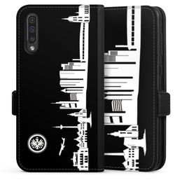 DeinDesign Galaxy A50 Handy Klapph&uuml;lle Handyh&uuml;lle aus Kunst Leder schwarz Flip Case Eintracht Frankfurt Sge Skyline Sideflip mit Lasche