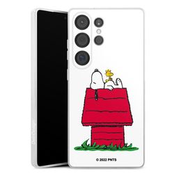 DeinDesign Galaxy S25 Ultra Handy Silikon H&uuml;lle Case transparent Handyh&uuml;lle Snoopy Peanuts Official Licensed Product Silikon Case