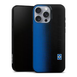 DeinDesign iPhone 16 Pro Max Handy Slim Case extra d&uuml;nn Silikon Handyh&uuml;lle schwarz H&uuml;lle Logo Hsv Transparent Silikon Slim Case