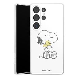 DeinDesign Galaxy S25 Ultra Handy Silikon H&uuml;lle Case transparent Handyh&uuml;lle Snoopy Love Peanuts Silikon Case