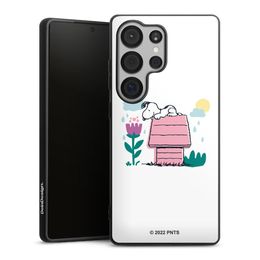 DeinDesign Galaxy S25 Ultra Handy Premium Silikon H&uuml;lle Handyh&uuml;lle schwarz Case Snoopy Dog Official Licensed Product Silikon Premium Case