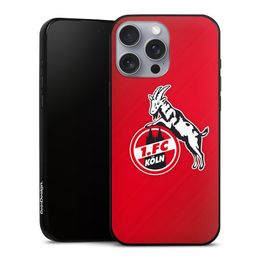 DeinDesign iPhone 16 Pro Max Handy Slim Case extra d&uuml;nn Silikon Handyh&uuml;lle schwarz H&uuml;lle 1. Fc K&ouml;ln Effzeh Official Licensed Product Silikon Slim Case