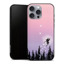 DeinDesign iPhone 16 Pro Max Handy Slim Case extra d&uuml;nn Silikon Handyh&uuml;lle schwarz H&uuml;lle Tinkerbells Official Licensed Product Disney Silikon Slim Case