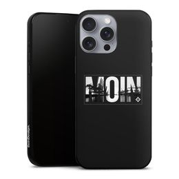 DeinDesign iPhone 16 Pro Max Handy Slim Case extra d&uuml;nn Silikon Handyh&uuml;lle schwarz H&uuml;lle Hamburger Sv Hsv Official Licensed Product Silikon Slim Case