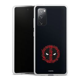 DeinDesign Galaxy S20 FE 5G Handy Silikon Hülle Case weiß Handyhülle Marvel Deadpool Logo Silikon Case